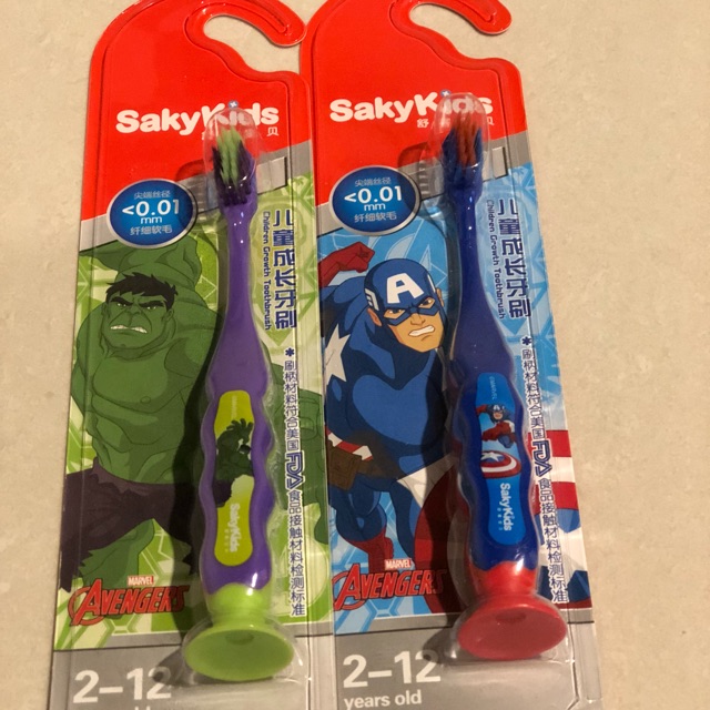 Kids super hero toothbrush 2 pcs | Shopee Malaysia