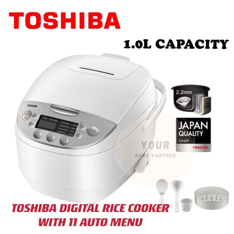 Toshiba Digital Rice Cooker 1L RC-10DH1NMY / RC-18DH1NMY 1.8L | Shopee ...