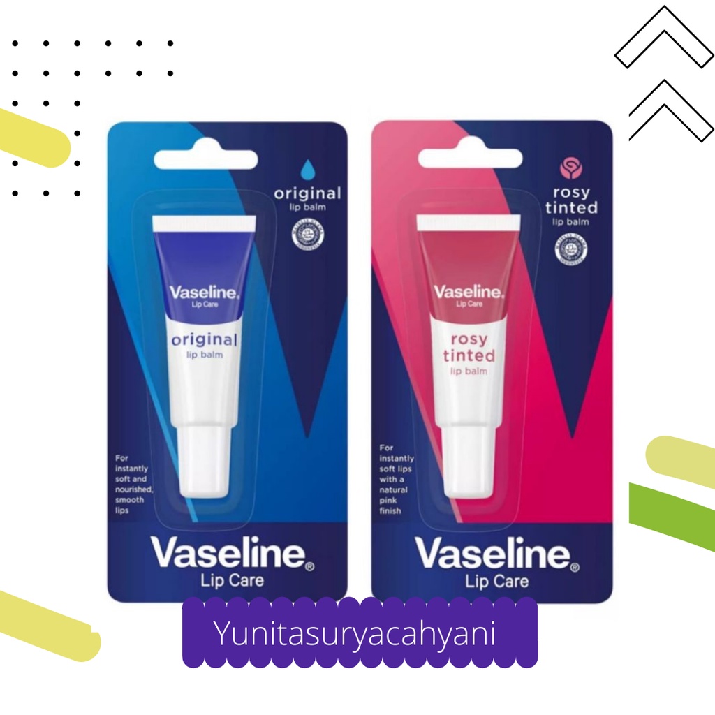 Vaseline Lip Care Balm Original /Rosy Tinted 10G exp 2026/Lip Brightening/Lips Therapy | Shopee ...