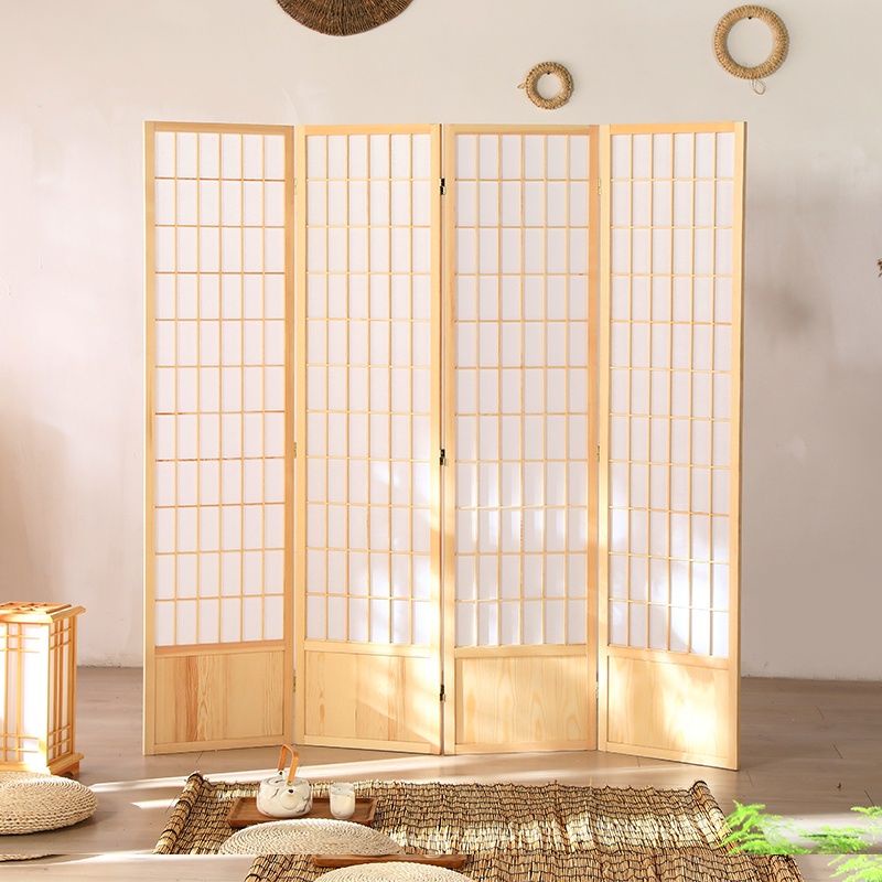 Japanese-style screen partition porch folding mobile living room simple ...