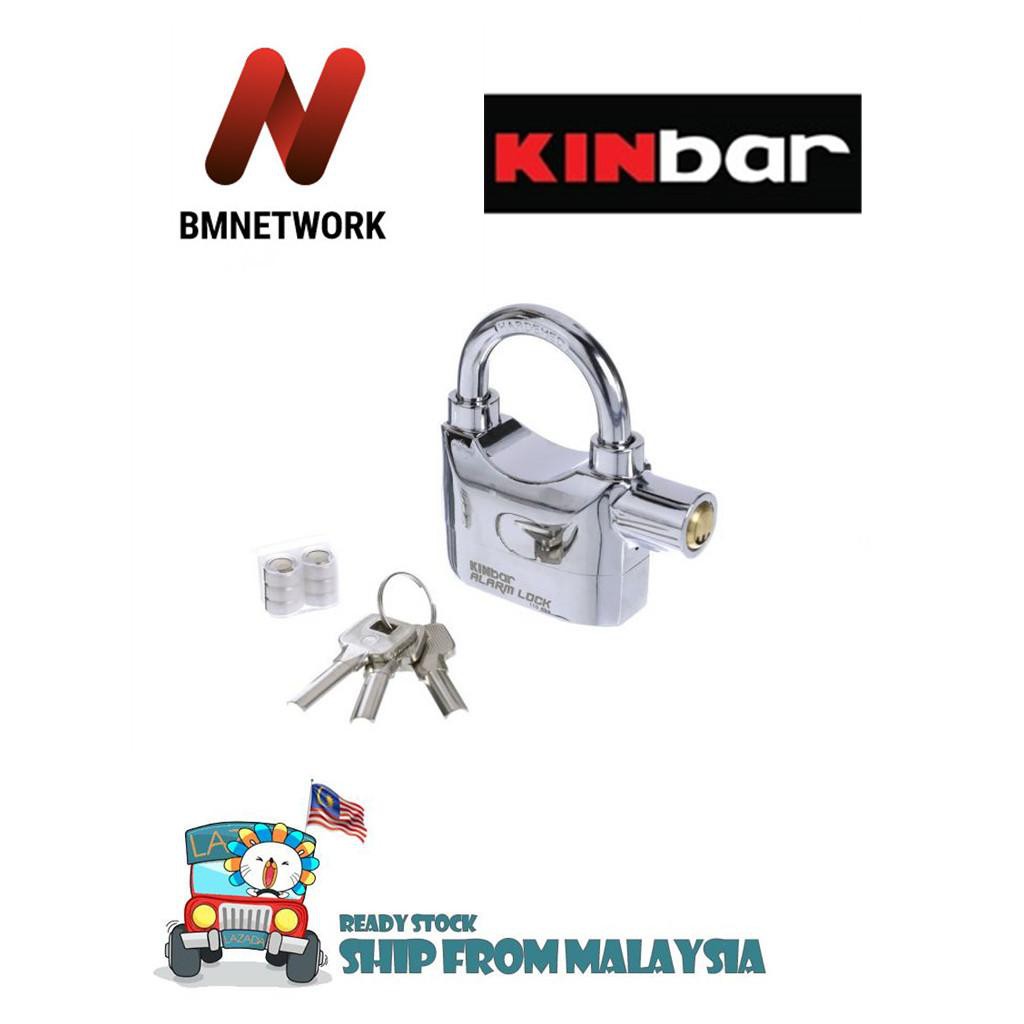 🔥READY STOCK🔥ORIGINAL Kinbar SIREN ALARM PADLOCK 110db Anti-Theft ...