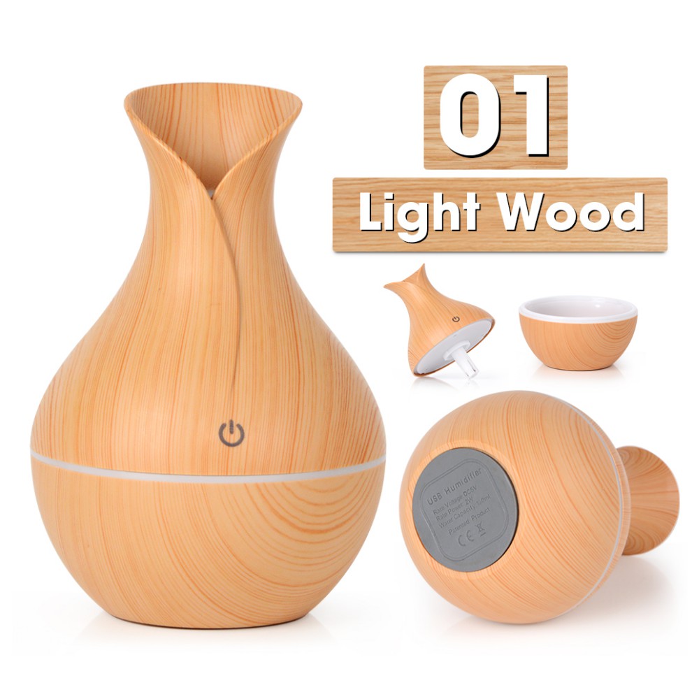 Wooden Air Humidifier With Essential Oil Diffuser Aroma Aromaterapi ...
