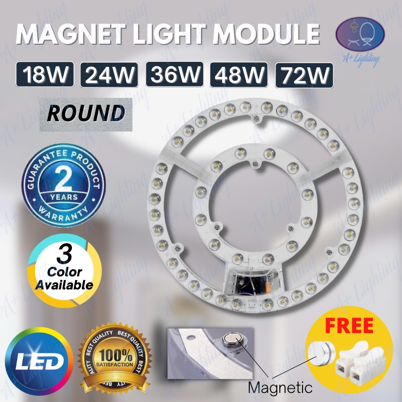 18W/24W/36W/48W/72W ROUND LED MODULE LIGHT CIRCULAR TUBE REPLACEMENT MAGNETIC CEILING LIGHT LAMP ...