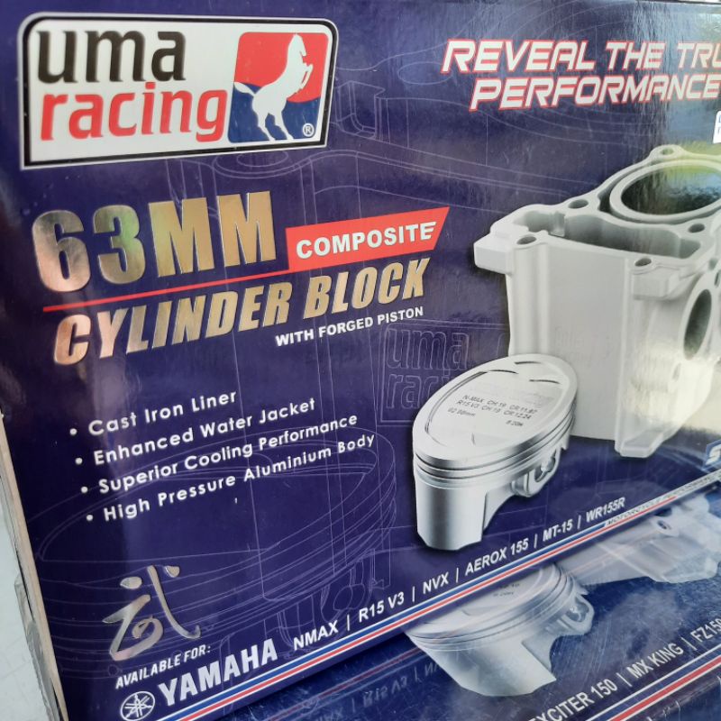 UMA RACING ( 63MM ) FORGED CYLINDER BLOCK COMPOSITE Y15ZR R15 NVX MX ...