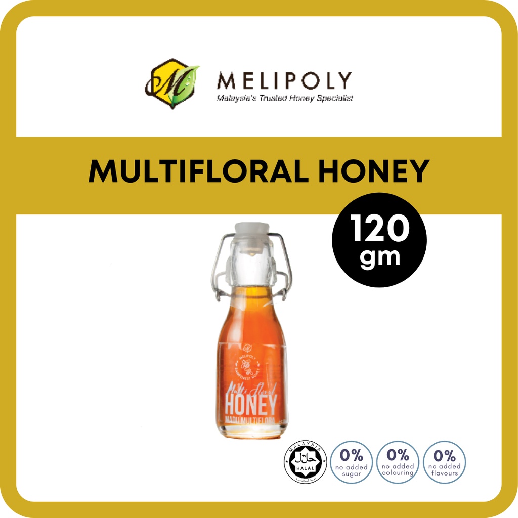 MELIPOLY 120gm Multiflora Honey/ Madu Bunga | Shopee Malaysia