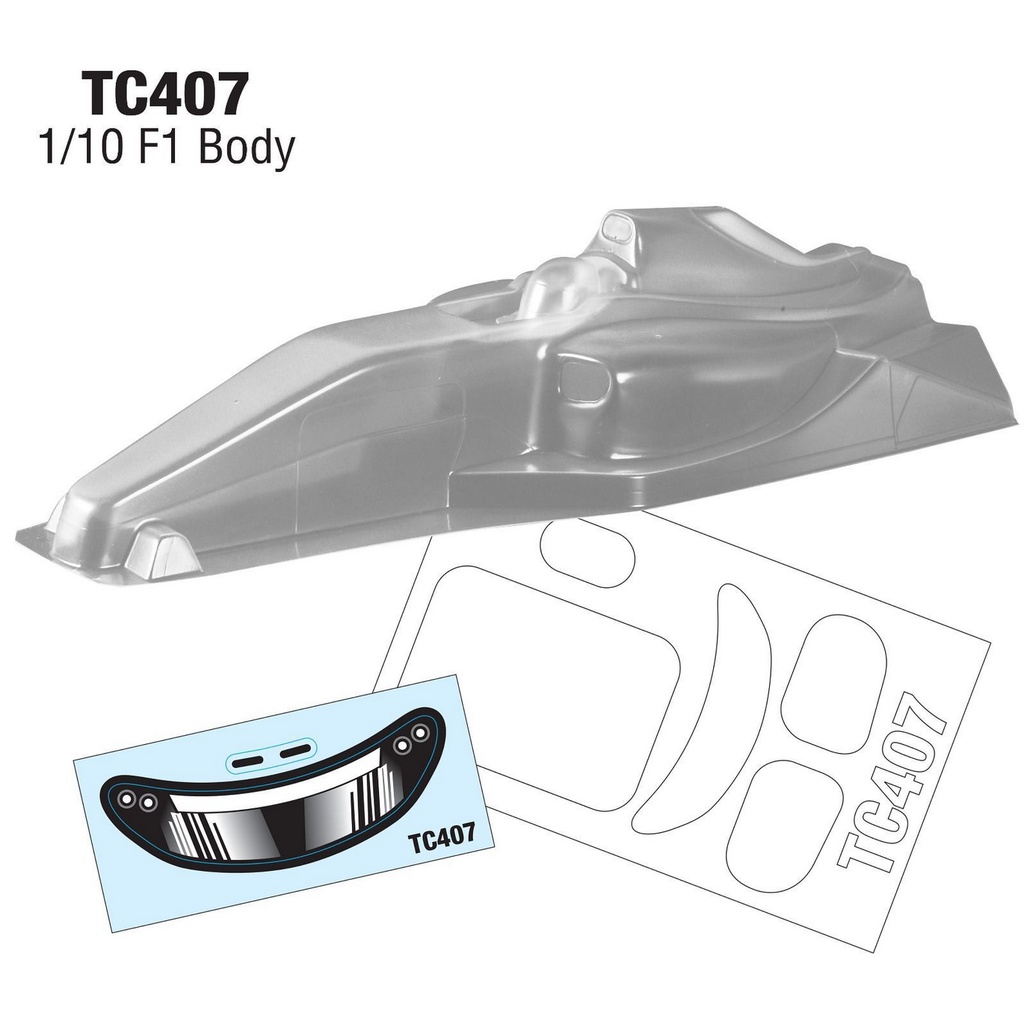 Team C F1 Bodyshell 1/10 for 1/10 scale f1 rc VBC Tamiya F04 | Shopee ...