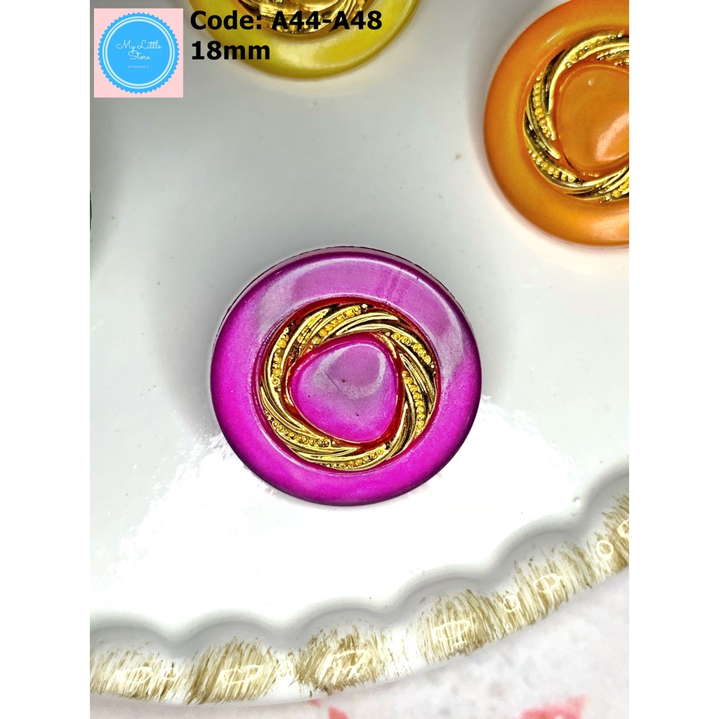 Butang Baju Kurung Button Vintage 18mm 6pcs DIY Accessories Fashion ...