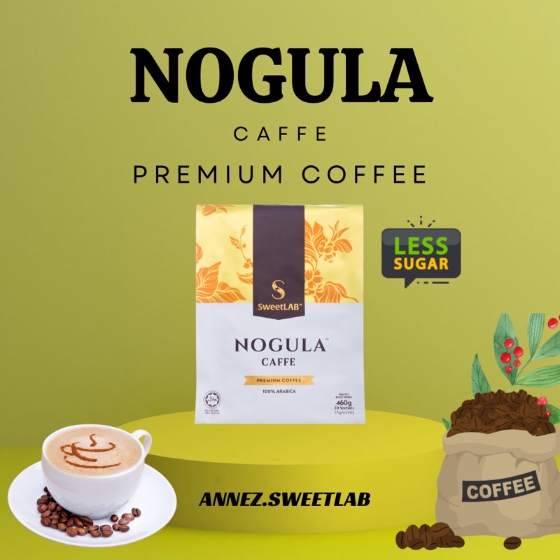Nogula Caffe kopi diet and diabetes friendly sweetlab | Shopee Malaysia