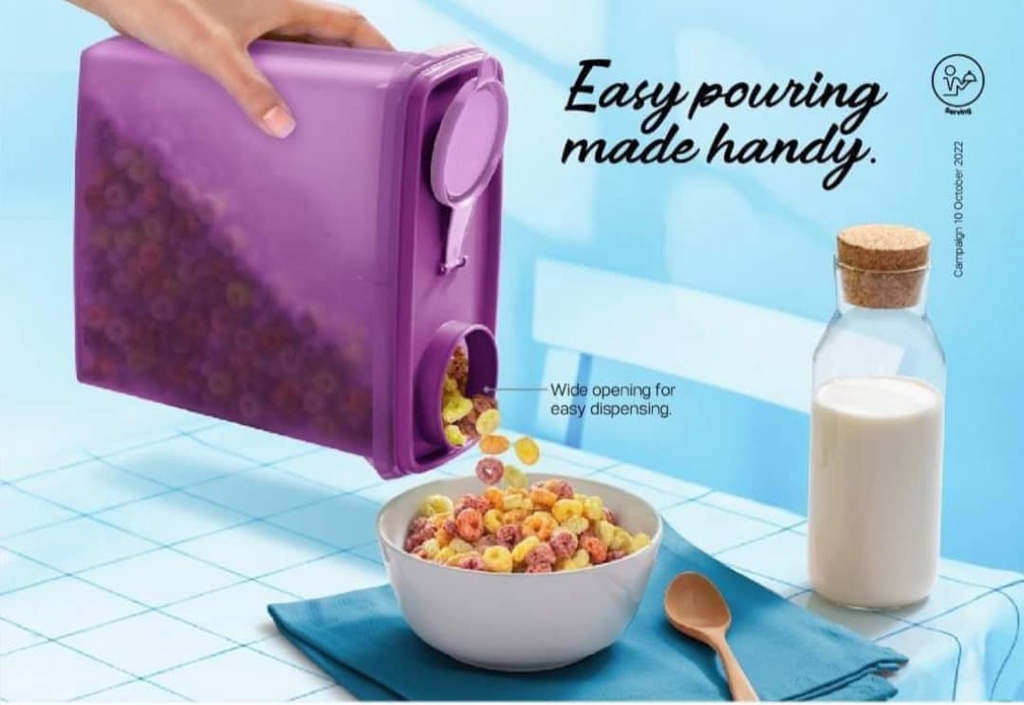Tupperware CEREAL STORER Snack EZ Storer 2.9L/ Ez Storer 2.8L ...