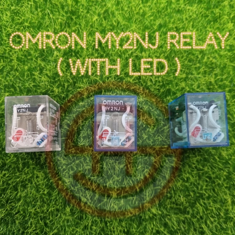 (1 PCS) OMRON MY2NJ AC 110V 230V DC12V 24V 8PIN RELAY WITH LED NEON ...