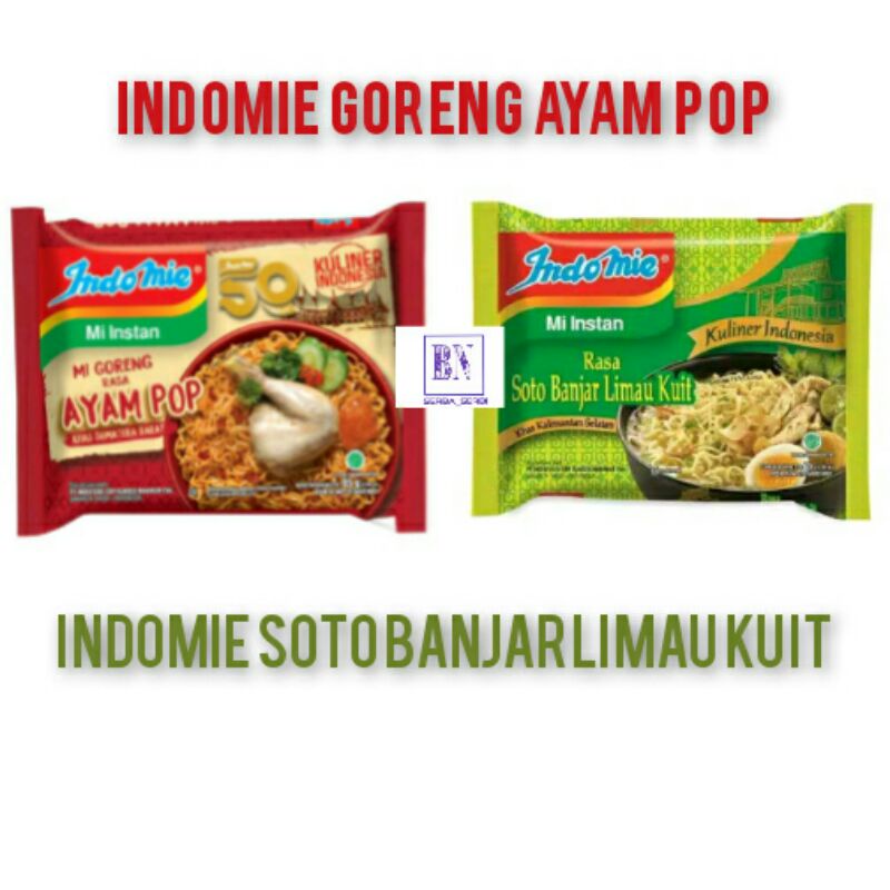 Indomie Soto Banjar Limau Kuit & Indomie Pop Chicken Fried Noodles ...