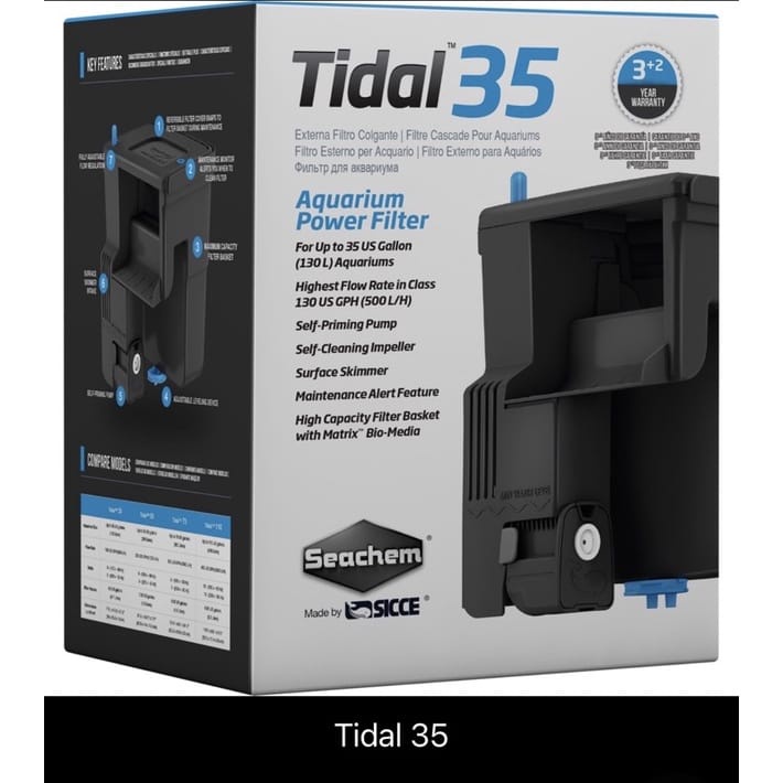 BEST IN THE MARKET - SEACHEM Tidal Power Filter w/ surface skimmer ...