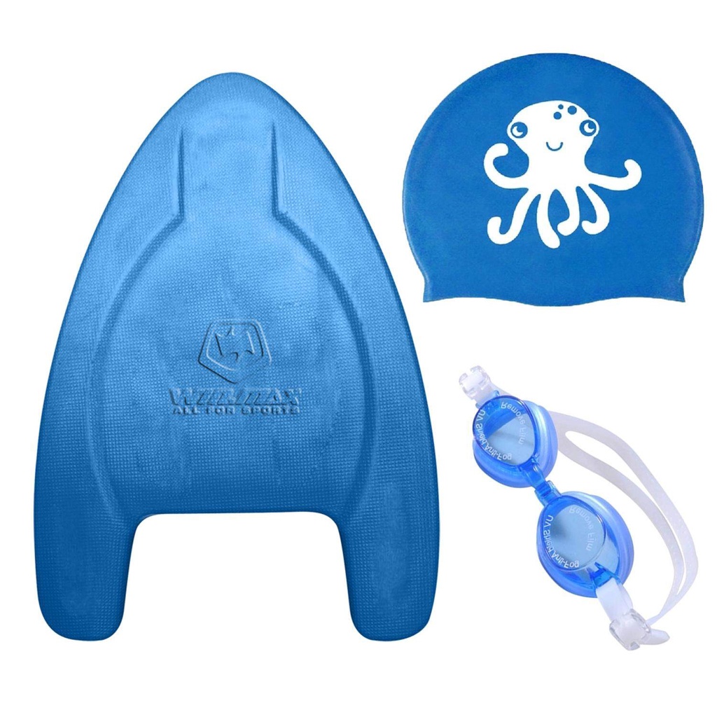 WINMAX EVA Swimming Kickboard + swimming goggles + swimming cap for ...