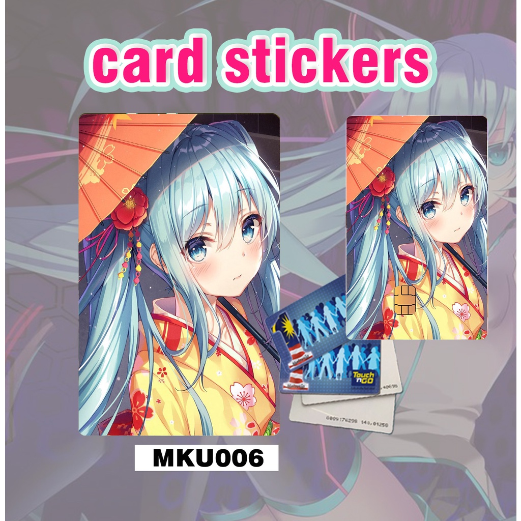 HATSUNE MIKU CARD STICKER - VOCALOID MIKU - MIKU STICKER - CARD STICKER ...