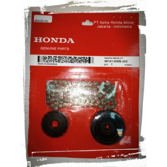 HONDA WAVE-110 / DASH TIMING CHAIN-ROLLER SET ( HONDA GENUINE PART ...