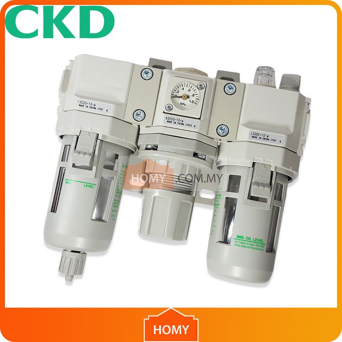 CKD C3000-10 FRL Integrated Air Filter Regulator and Lubricator 3/8 ...