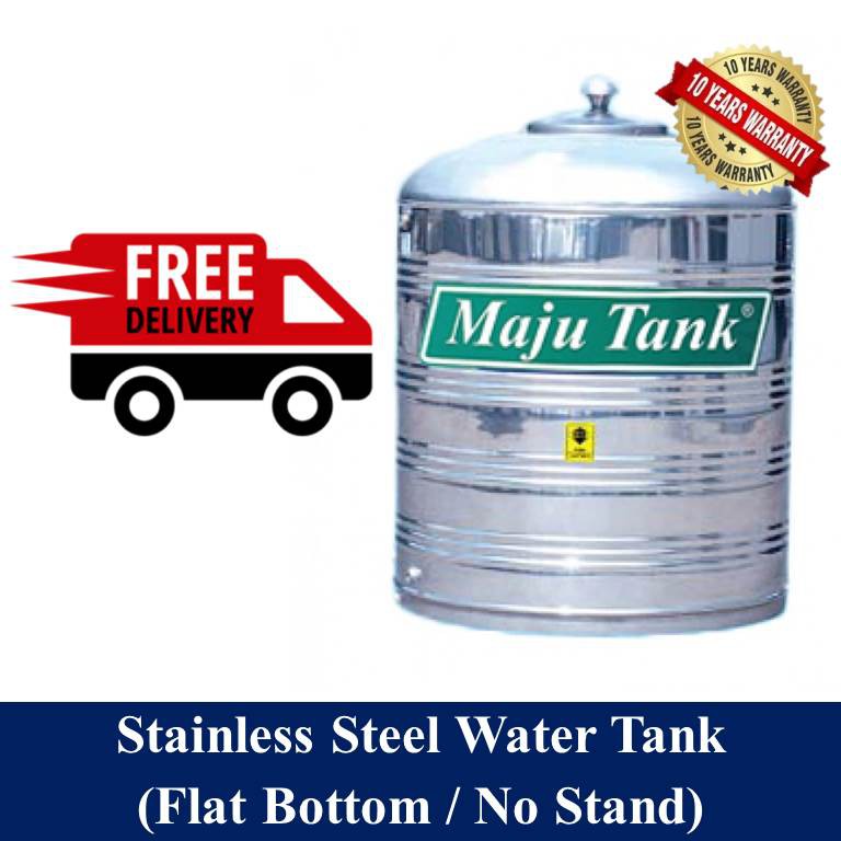 Maju Tank Stainless Steel Water Tank FREE Brass Float Valve (10 YEAR ...