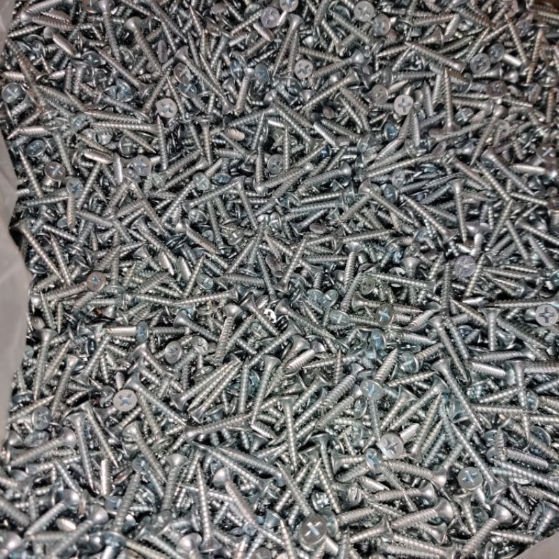 (#6 X 1" White Dry Wall Screw by Grams) / Drywall Screw / Partition ...