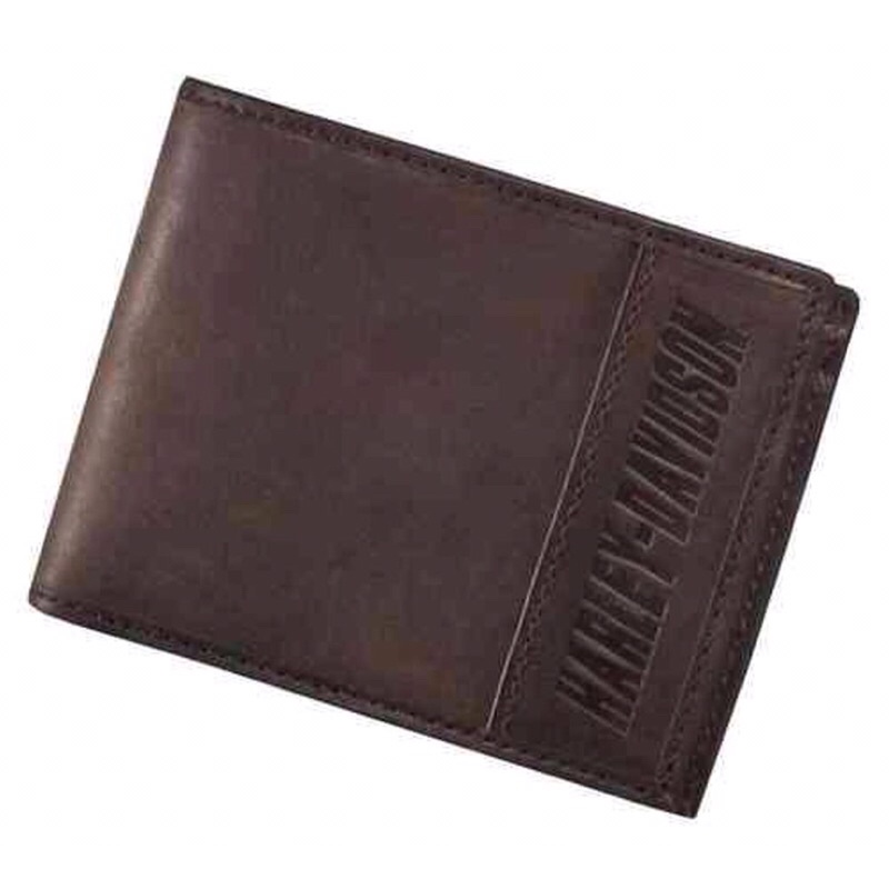 97675-16VM Harley-Davidson® Men's Embossed H-D Bi-Fold Wallet, Leather ...