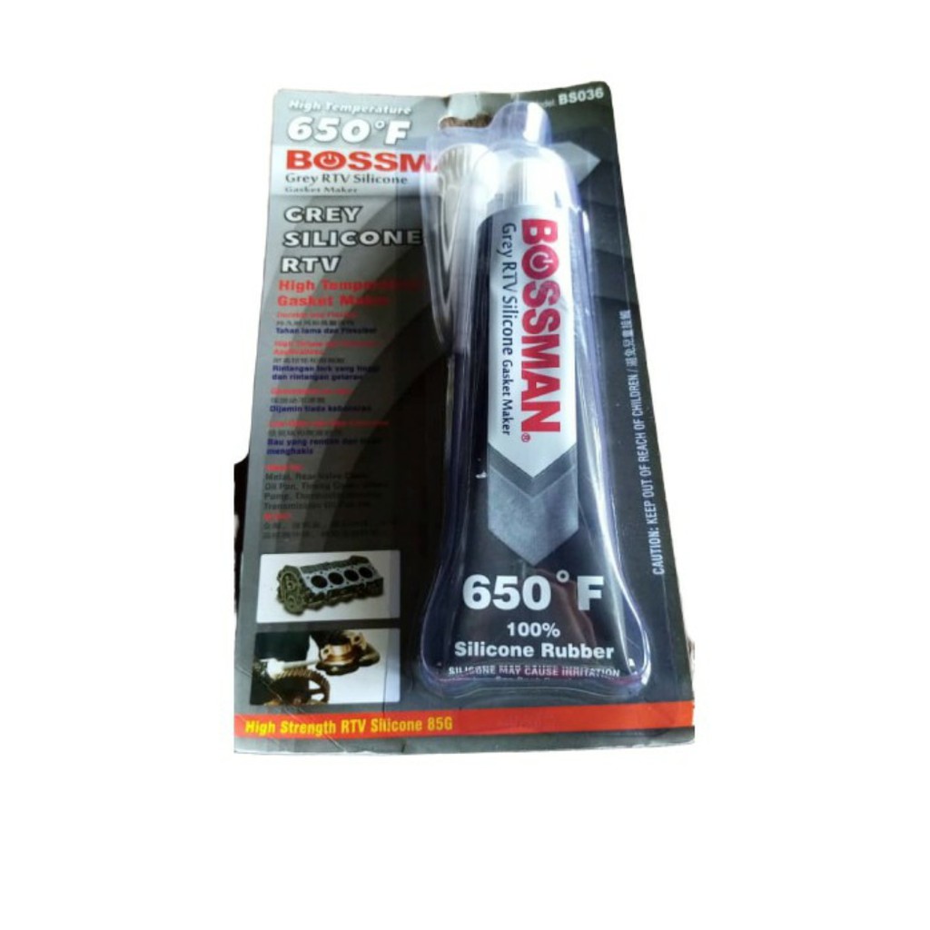 GREY RTV HIGH TEMPERATURE 650°F SILICONE ADHESIVE GASKET MAKER GLUE 85G ...
