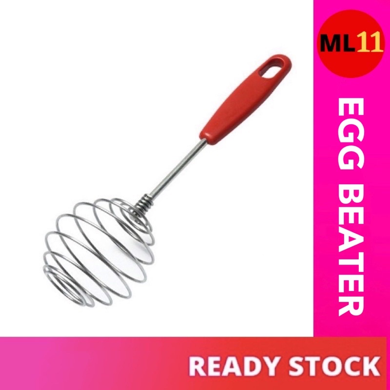 Colour Wire Whisk Mixer Egg Beater Paste Spring Pemukul Telur | Shopee ...