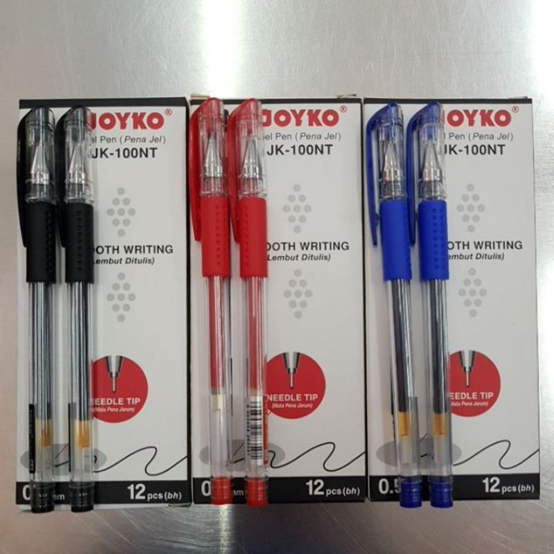 Joyko Jk100NT Gel Pen / Joyko JK100 Gel Pen (1 LSN = 12 Pcs) | Shopee ...