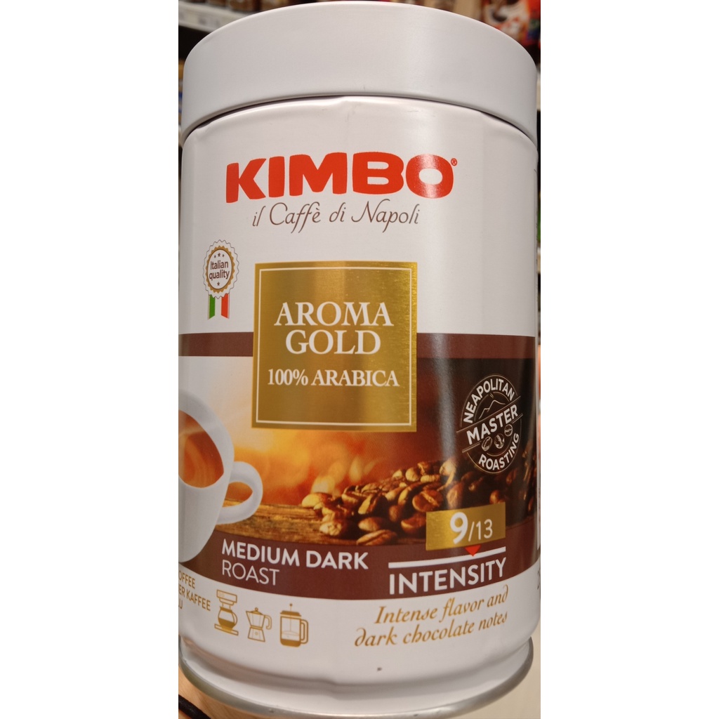 Kimbo Aroma Gold Ground Coffee Tin 250g | Shopee Malaysia