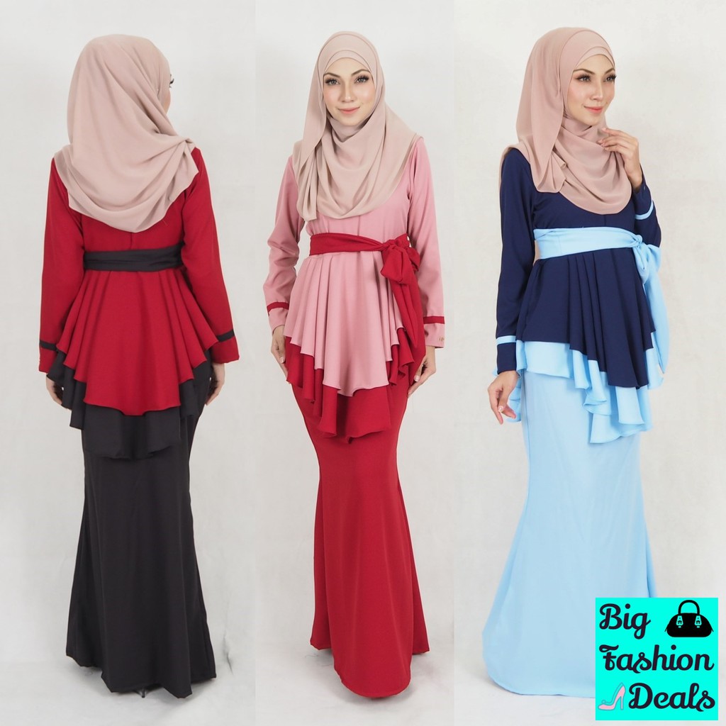 [Raya 2023] Muslimah Baju Kurung Moden Plus Size Muslimah Wear Baju ...