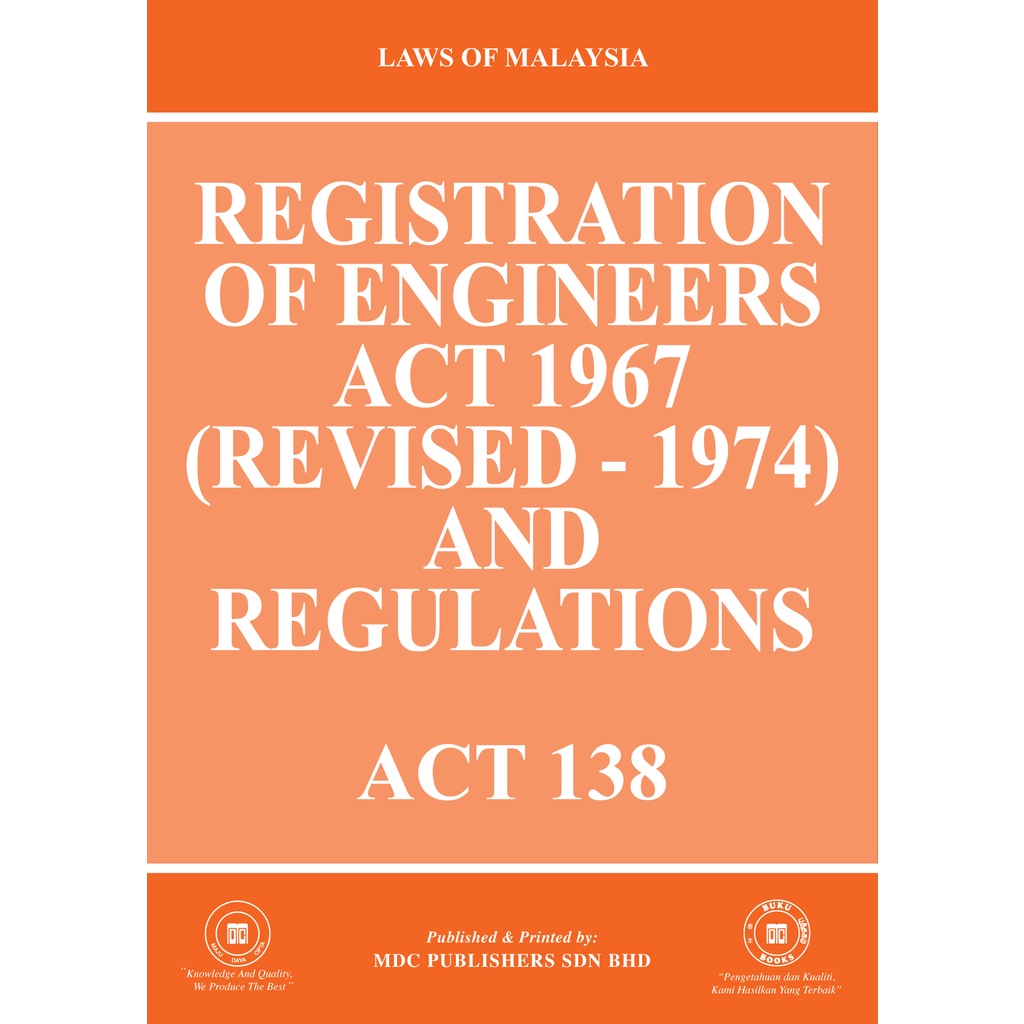 (138) Registration Of Engineers Act 1967 (Revised - 1974) and ...