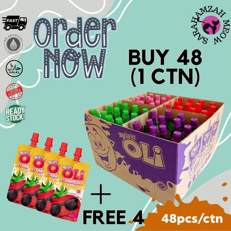 MIWA OLI JELLY DRINKS -MINUMAN JELLY BERPERISA BUAH OLI | Shopee Malaysia
