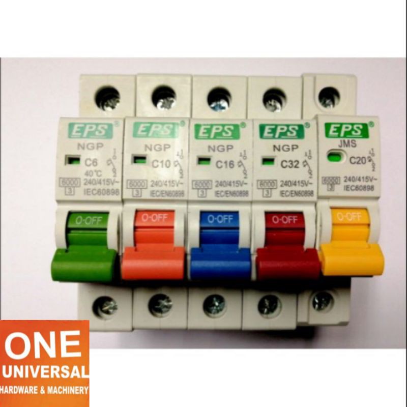 EPS MCB 1POLE CIRCUIT BREAKER | Shopee Malaysia