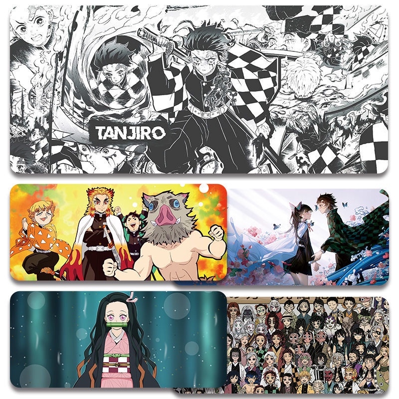 Demon Slayer Mouse Pad Anime Oversized Gaming Desktop Keyboard Office ...