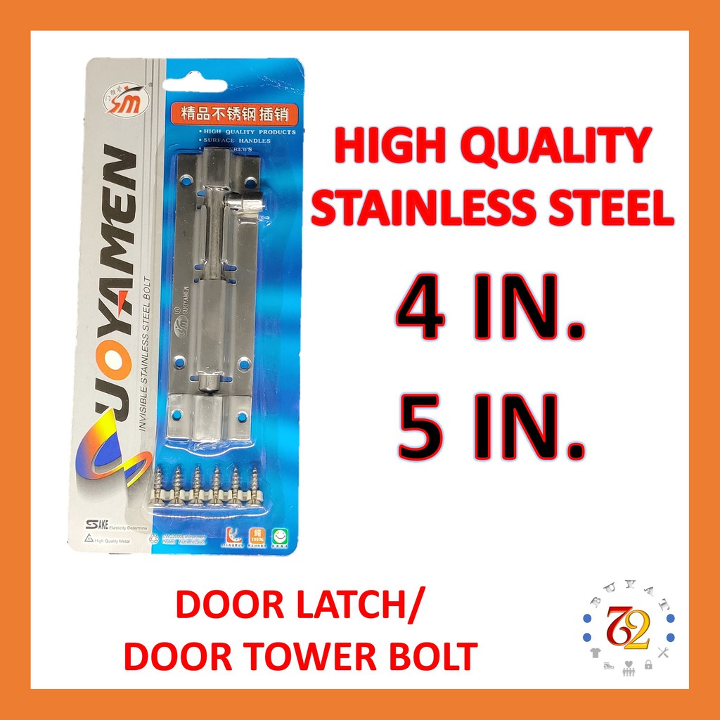 4" 5" Stainless Steel Door Latch/ Door Tower Bolt/ Latch Bolt/ Door ...