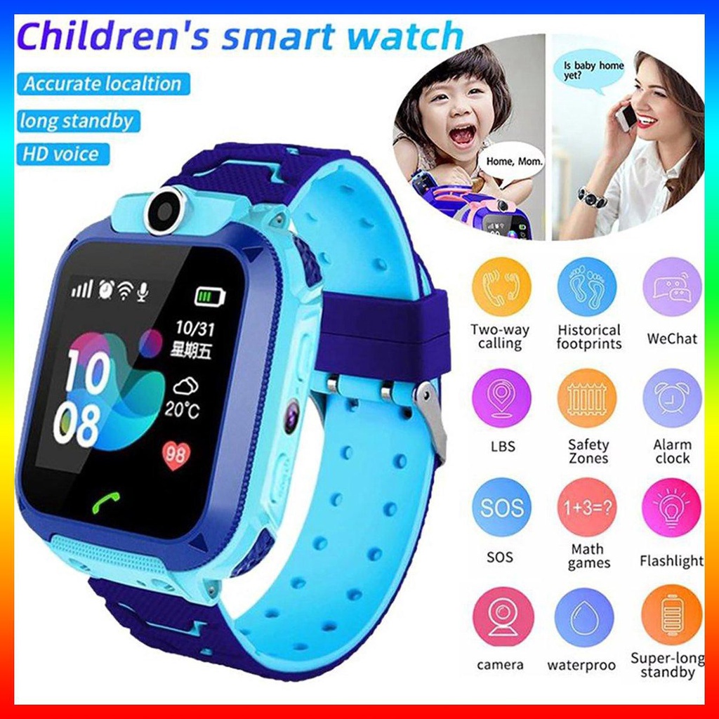 smartwatch Kids Smart Watch Q12 1.44 Inch Voice Chat Gps Bake | Shopee ...
