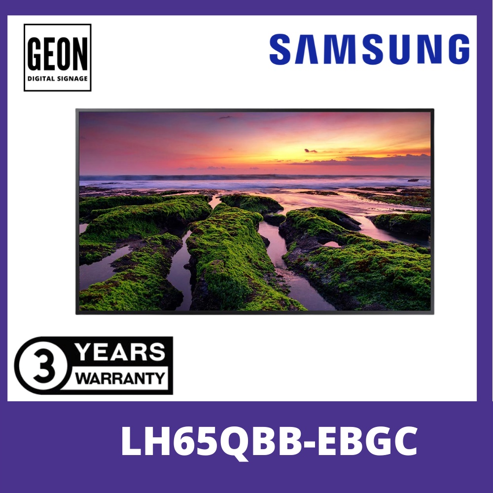 SAMSUNG 65" Inch LH65QBB-EBGC QB65B QBB Series 4K UHD Digital Signage ...