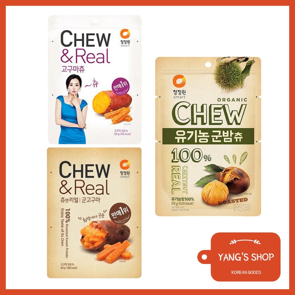 [Chungjungone] Korean CHEW&REAL , 100% Sweet Potato Chew, Roasted ...