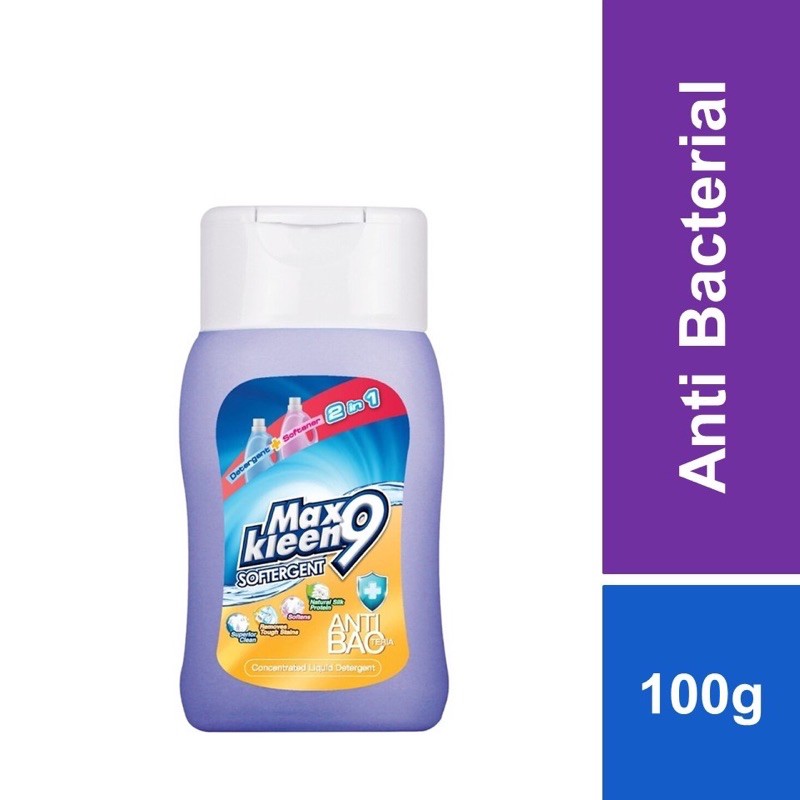 Maxkleen 9 Anti Bacterial Softergent Concentrated Liquid Detergent 100g ...