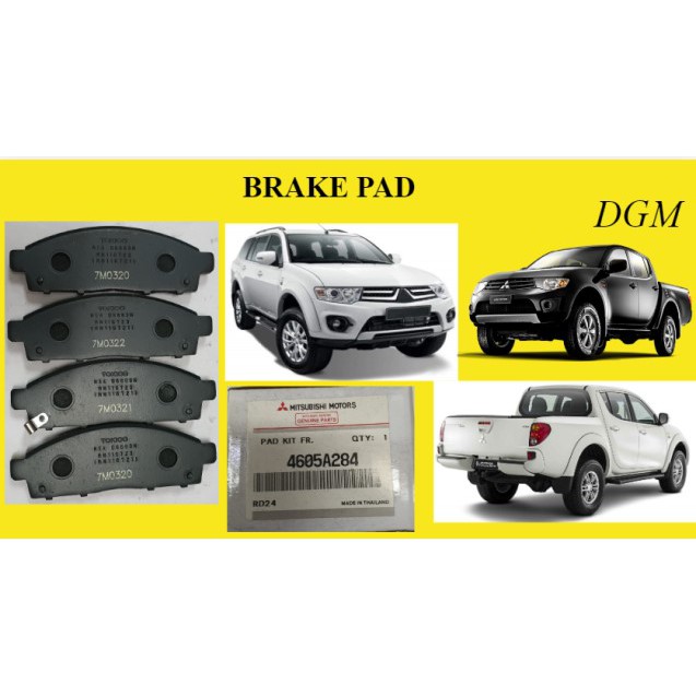 Mitsubishi Triton Pajero Sport 2005-2017y Front Disc Brake Pad | Shopee ...