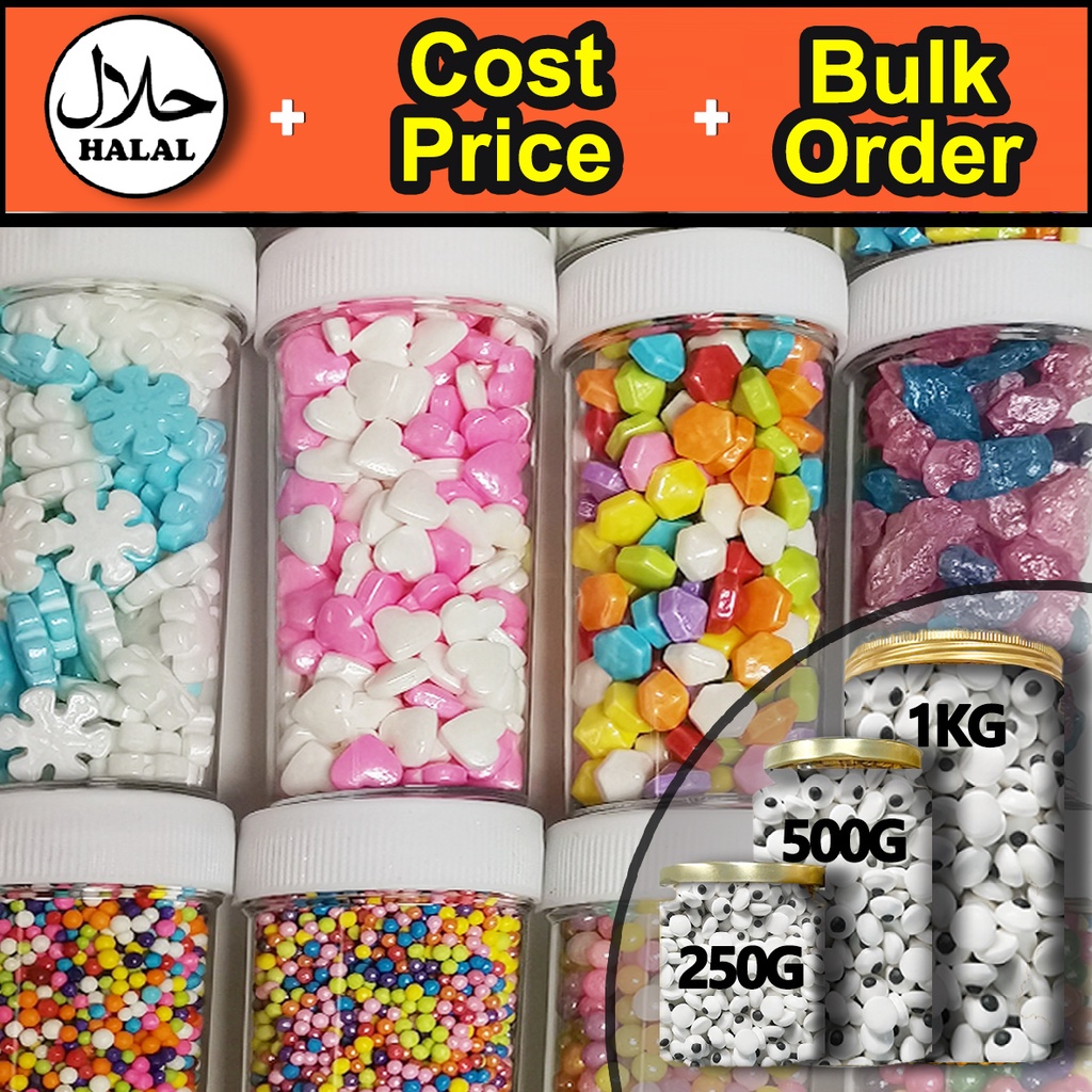 《250g/500g》Cake Sprinkles Cake Decoration Halal Certified Sprinkle Gula ...