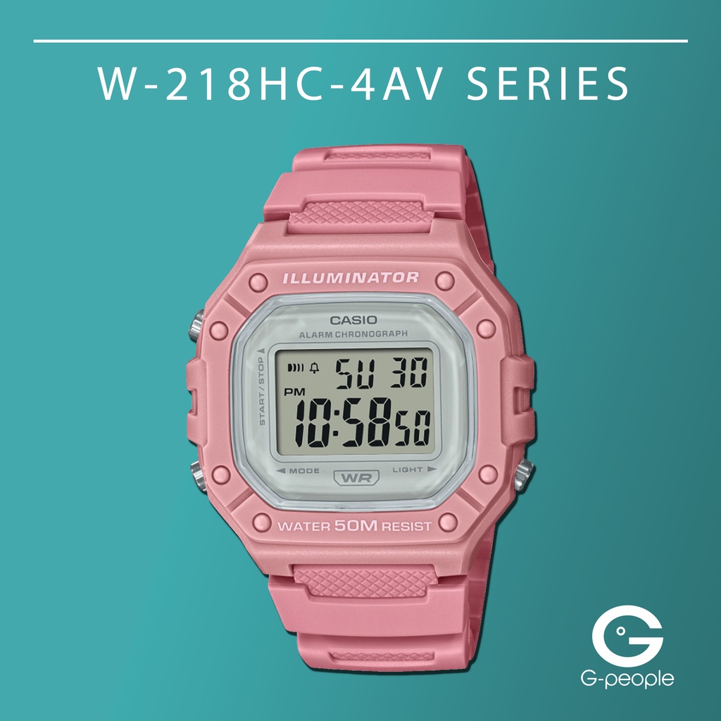 CASIO W-218HC-4AV / W-218HC-4A / W-218HC DIGITAL WATCH 100% ORIGINAL ...