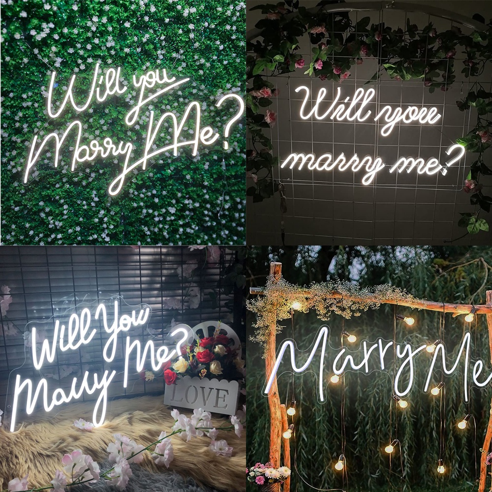 Will You Marry Me? Neon Sign-Transparent Acrylic with Dimmer Flex ...