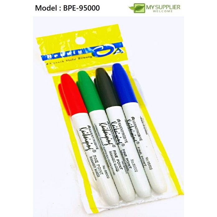 4pcs Small Permanent Marker Pen (Mix Colour) | Shopee Malaysia