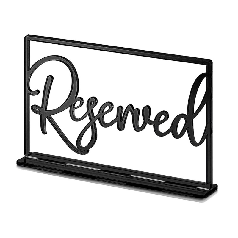 SC Art Reserved Table Sign Standing Acrylic Reserved Wedding Signs for ...