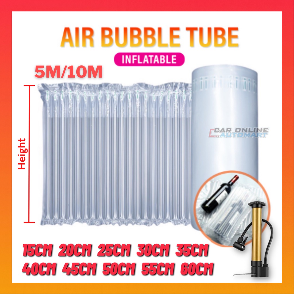 Inflatable Air Bubble Wrap 5M 10M Packaging Protective Packing Bubble ...