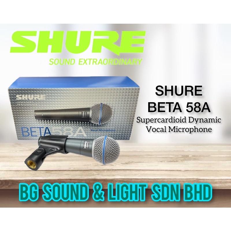 Shure BETA 58A Supercardioid Dynamic Vocal Microphone | Shopee Malaysia
