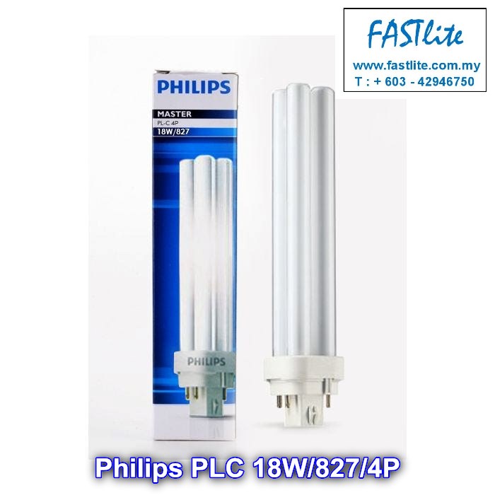 Philips Master PLC 18W/827/4P G24q-2 (made in China) | Shopee Malaysia
