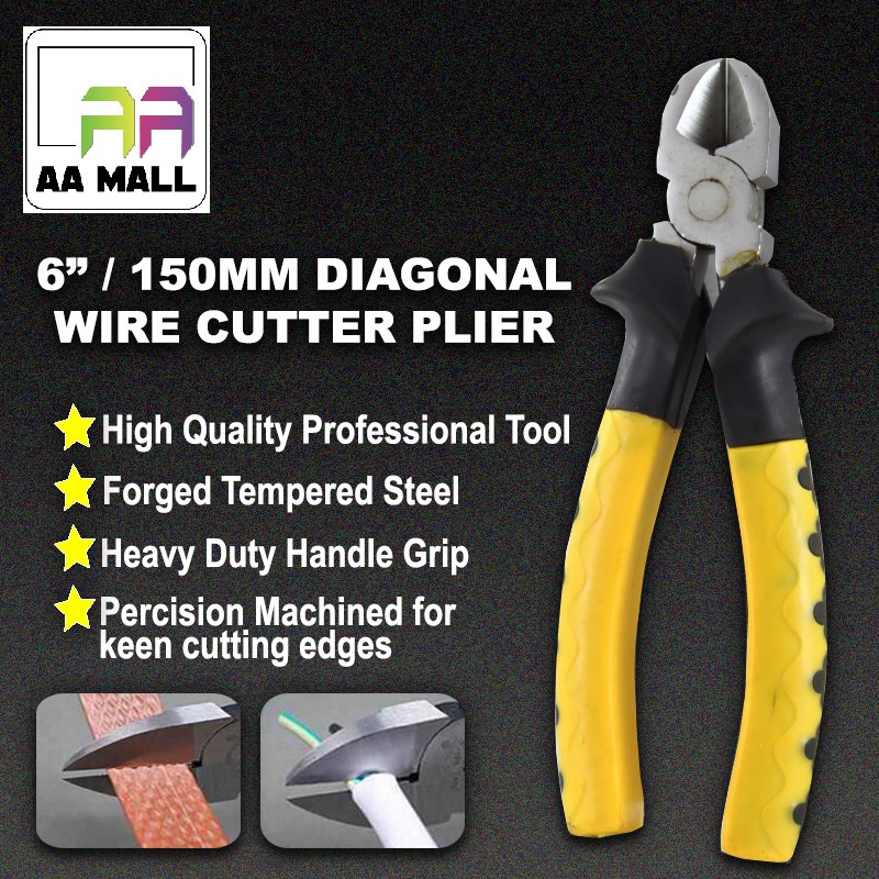 AA Mall 6"Inch / 150MM Professional Heavy Duty Diagonal Wire Cutter ...