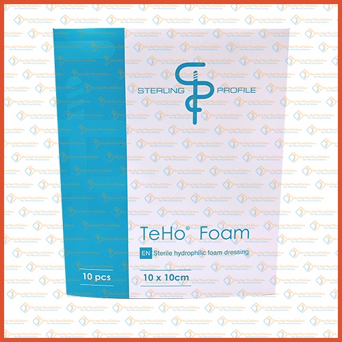 Teho Foam Dressing 10cm x 10cm (1 box 10pcs) EXP : 06/2025 | Shopee ...