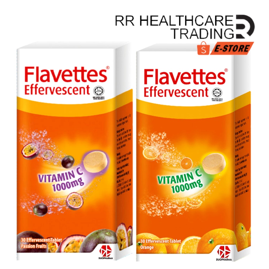 Flavettes Effervescent Vitamin C 1000mg 30s | Shopee Malaysia