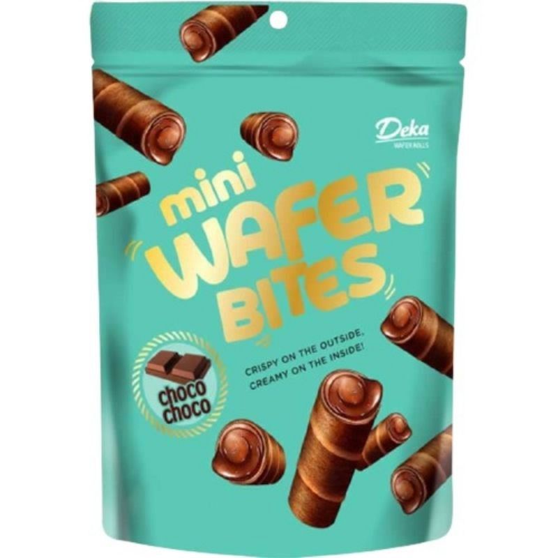 Deka Mini Wafer Bites 80g-160g Durian Peanut Butter Choco Wafer Roll ...